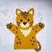 Cheetah Hand Puppet Pattern, PDF Pattern for Hand Puppet, Puppet Sewing ...