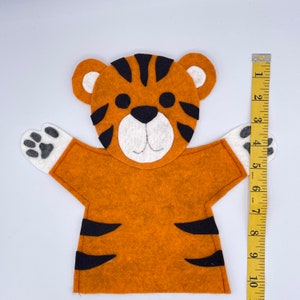 Tiger Hand Puppet Pattern, PDF Pattern for Hand Puppet, Puppet Sewing ...