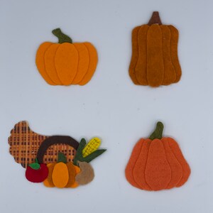 Pilgrims, Pumpkins, & A Scarecrow Autumn Harvest Felt Board Pattern for ...