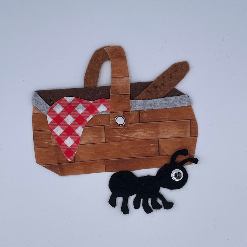 5 Hungry Ants Felt Pattern Felt Story Pattern Preschool | Etsy
