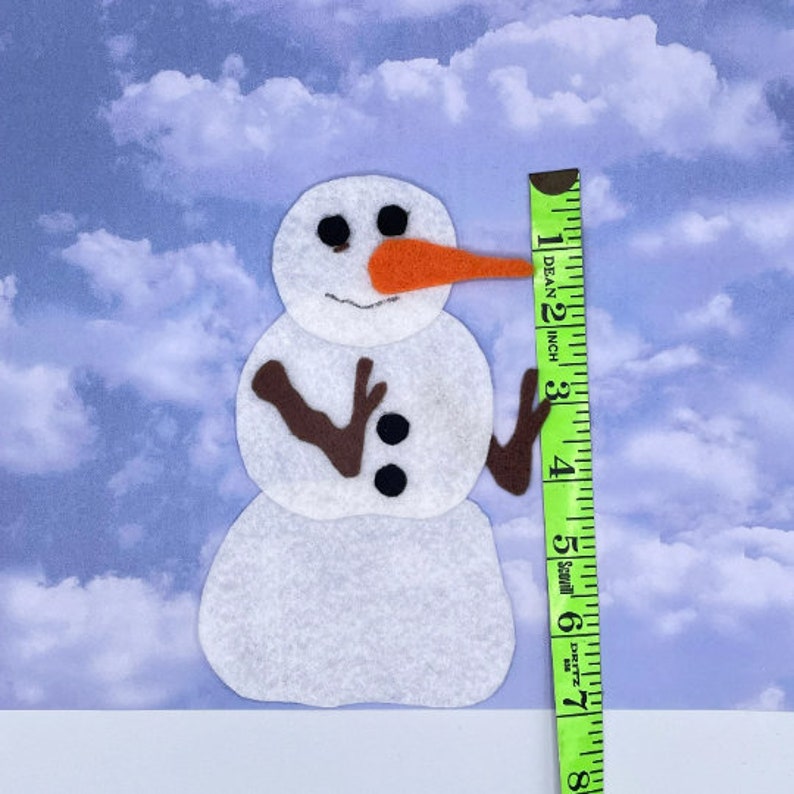Snowman Sneezes Felt Story Pattern, Winter Felt Board (DIY PATTERN ONLY ...
