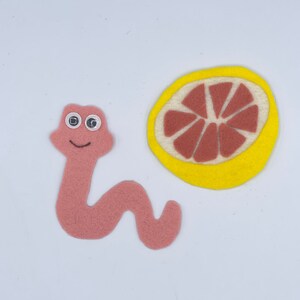 Herman the Worm Felt Story Pattern With Fun Song Lyrics Included - Etsy