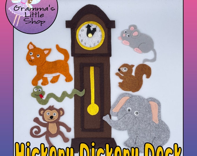 Hickory Dickory Dock Felt Story Set - Etsy