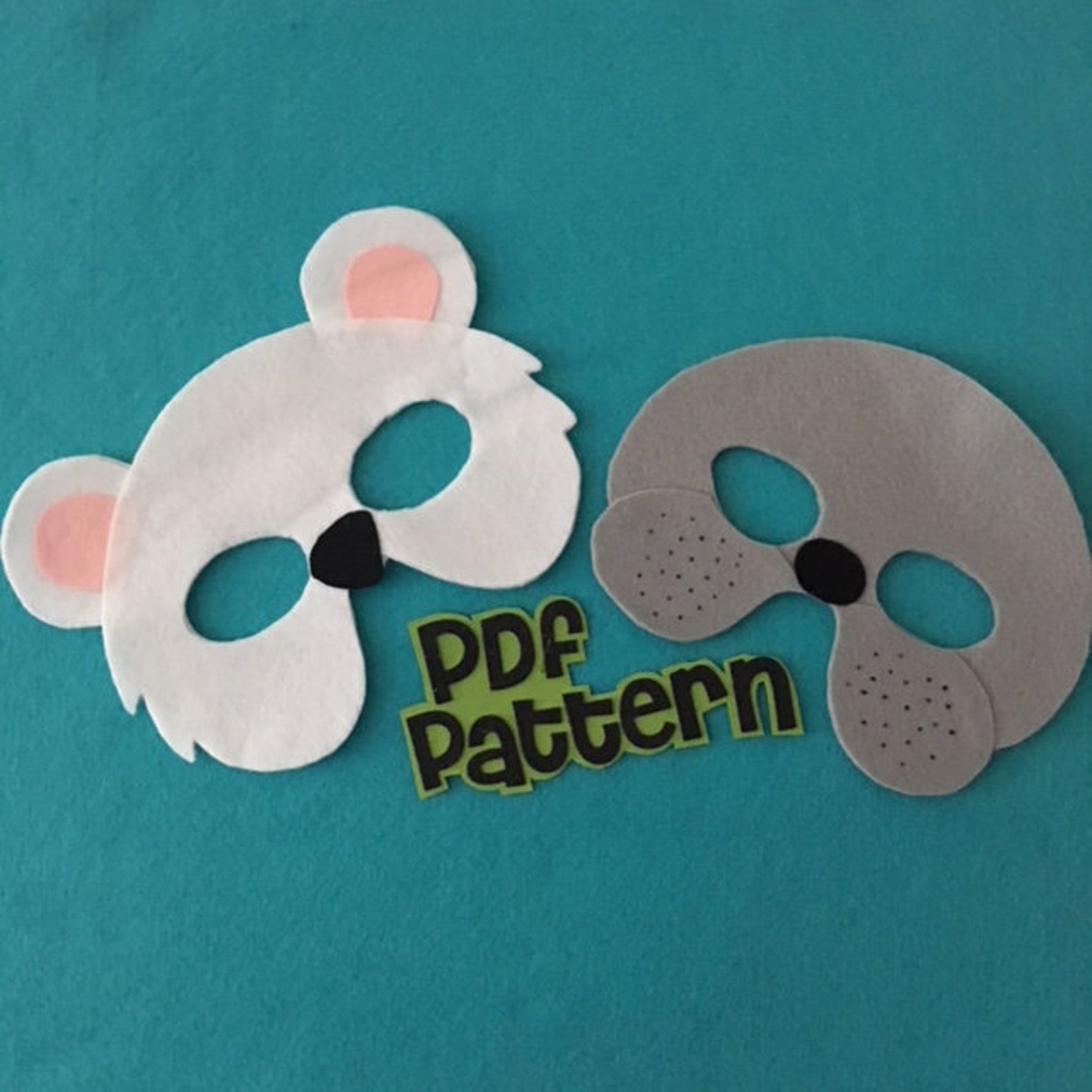 Arctic Animal Mask Patterns // Make a Polar Bear a Seal a - Etsy