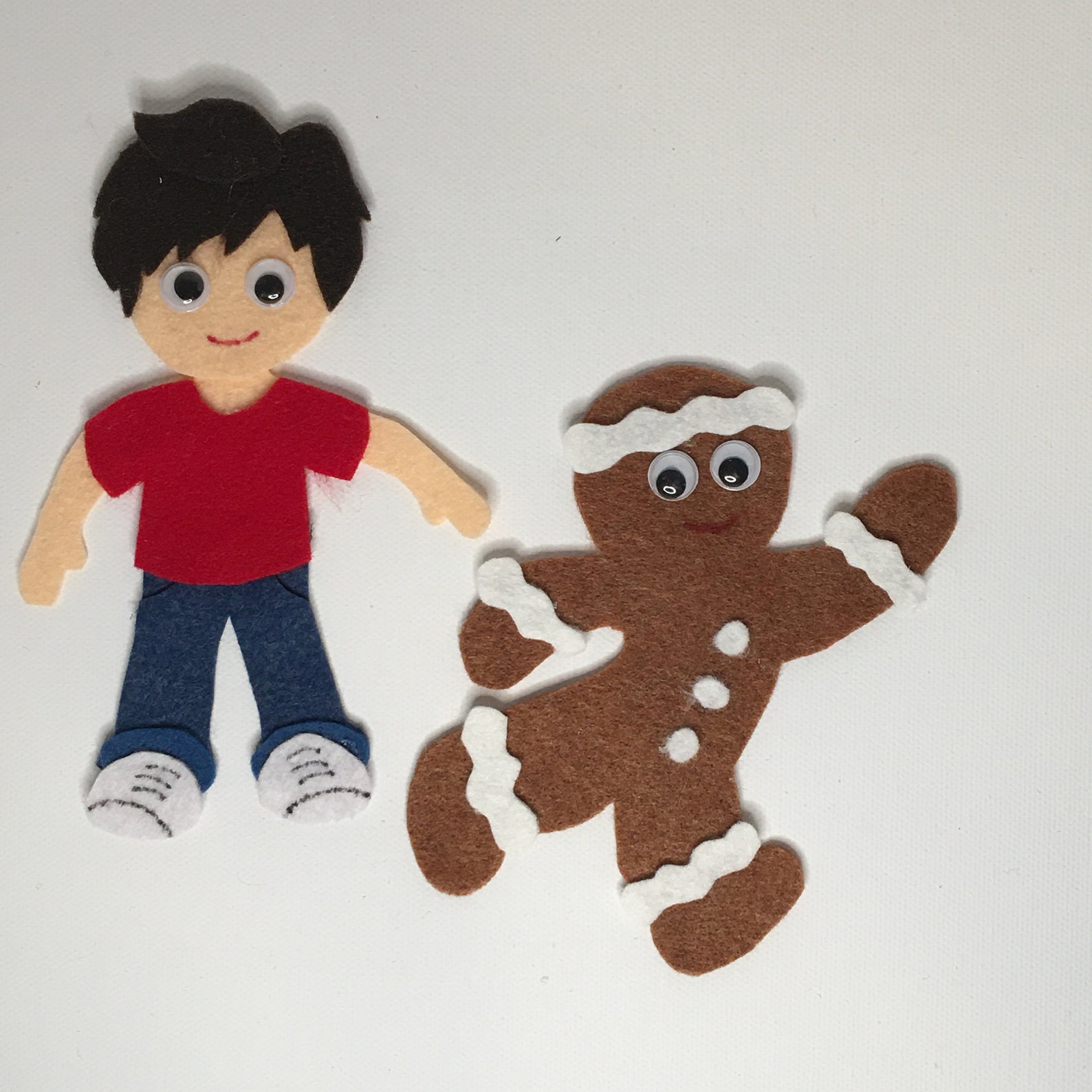 The Gingerbread Man Felt Story Pattern Felt Pattern Flannel - Etsy Canada