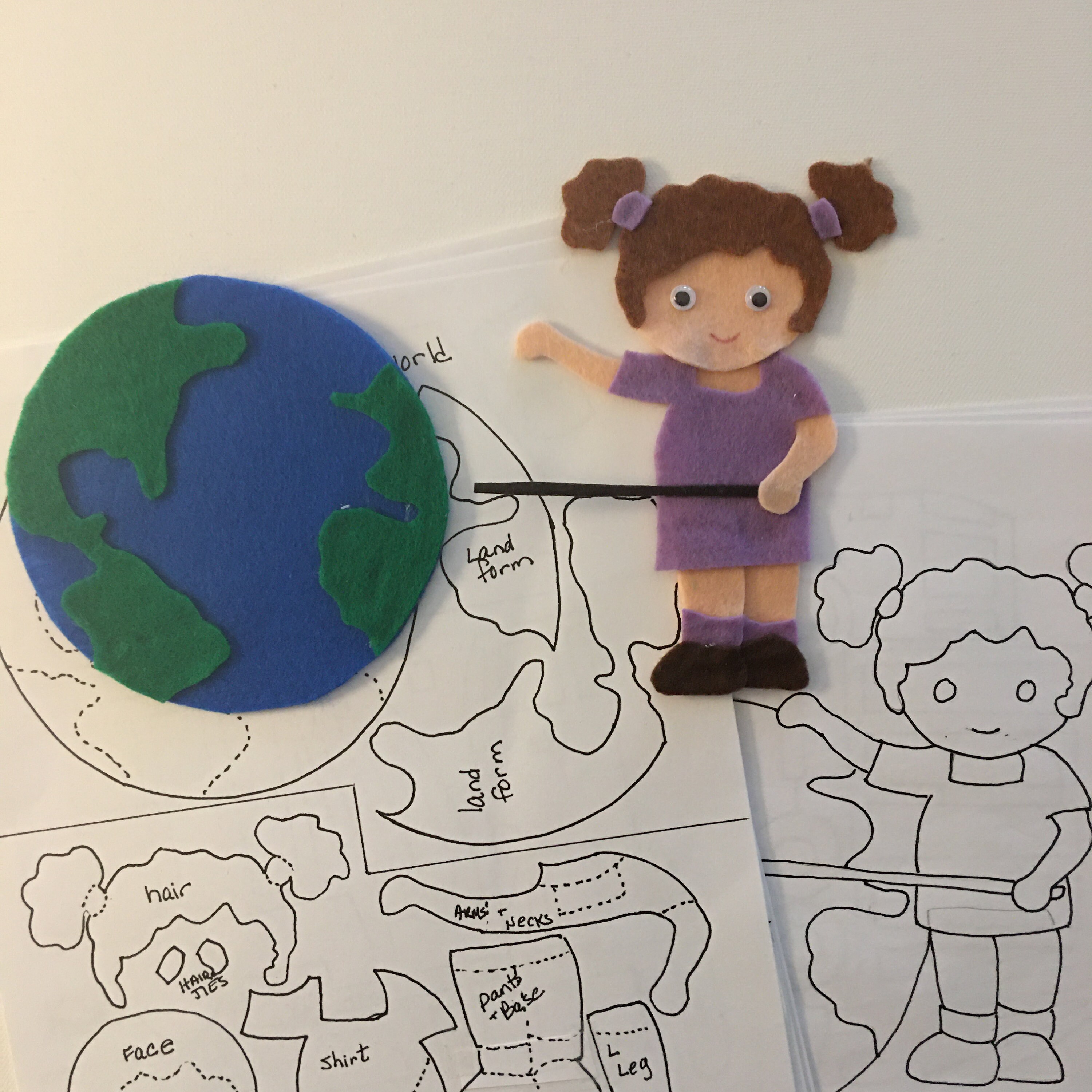 Recycle Save the World Felt Story Pattern Downloadable - Etsy