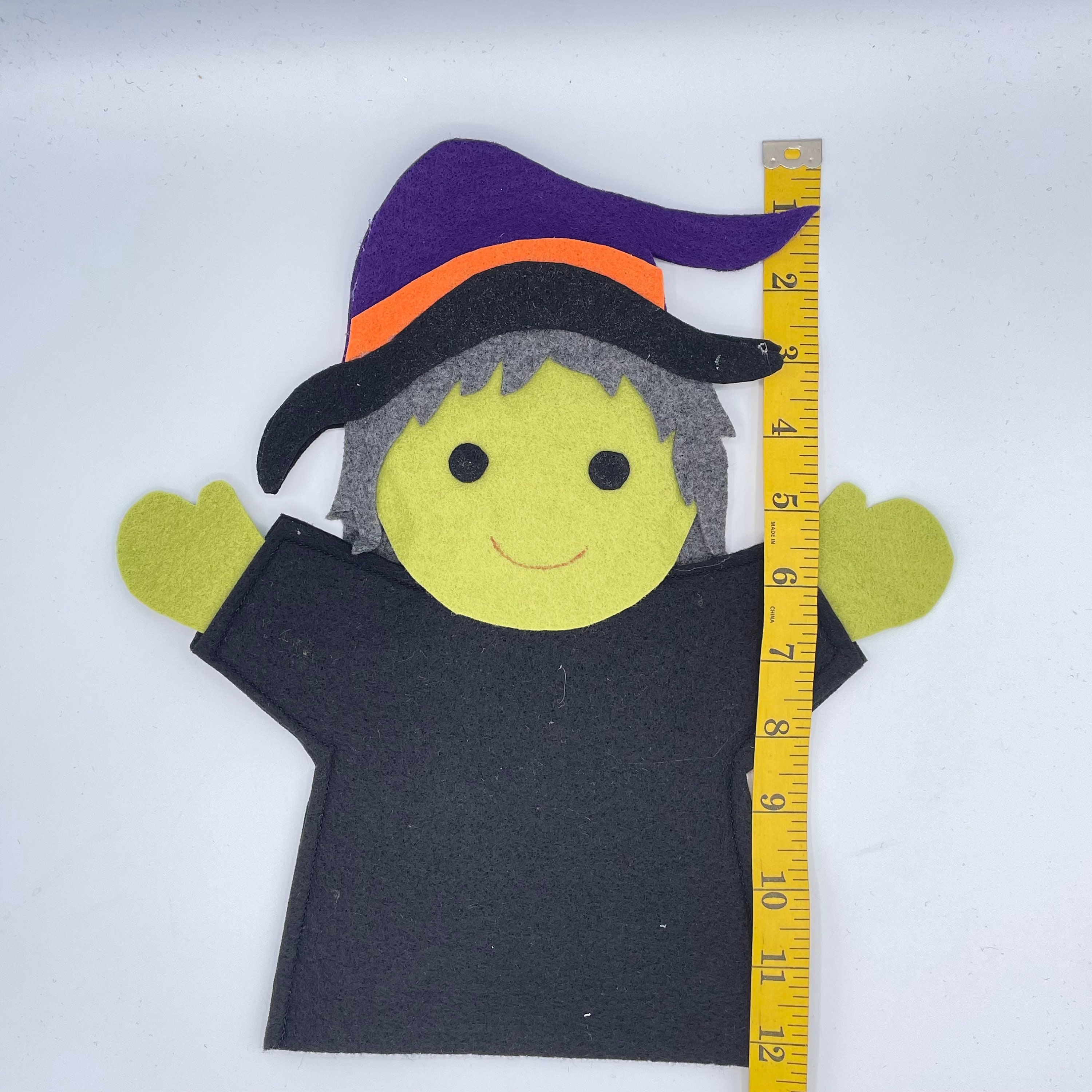 Halloween Hand Puppets Pattern - Create Fun Dracula, Witch ...