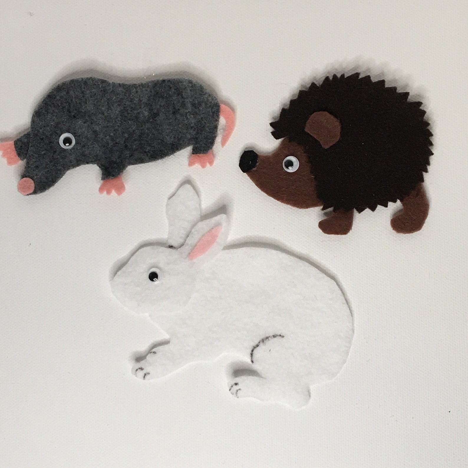 The Mitten Felt Story Pattern Flannel Board Pattern DIY | Etsy