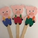 3 Little Pigs Puppets, Puppet Pattern, Stick Puppets, DIY Downloadable ...