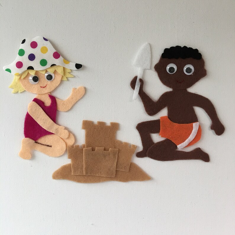 Beach Day Felt Board Pattern PDF Downloadable Pattern | Etsy