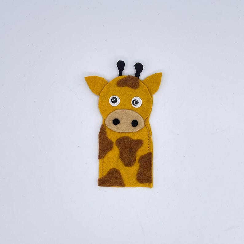 Safari Animal Finger Puppet Sewing Pattern, DIY Felt Puppets (PDF ...