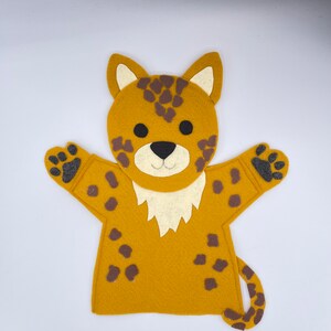 Cheetah Hand Puppet Pattern, PDF Pattern for Hand Puppet, Puppet Sewing ...