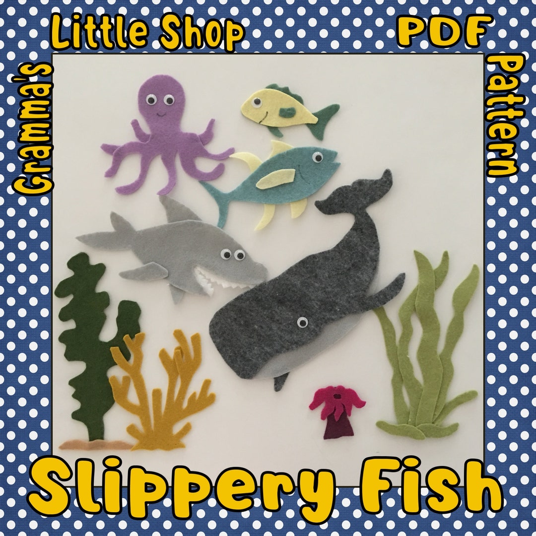 Slippery Fish Felt Story Board Pattern - PDF PATTERN ONLY - Etsy