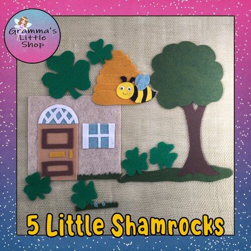 5 Little Acorns Felt Squirrel Pattern Preschool Rhyme DIY - Etsy
