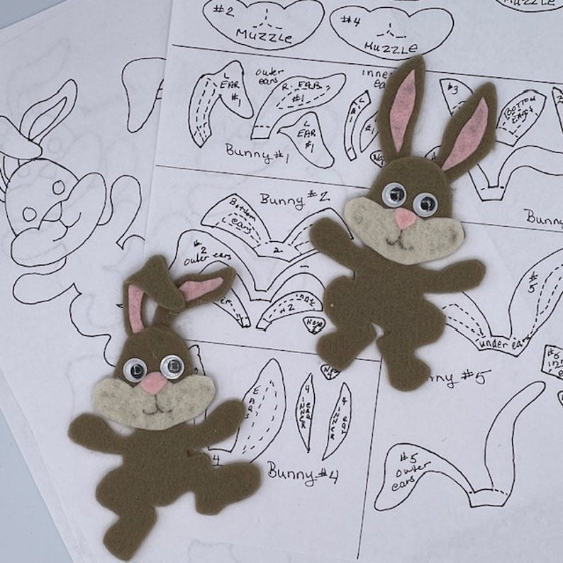 5 Little Bunnies Felt Story Pattern Bunny Headband Bunny - Etsy