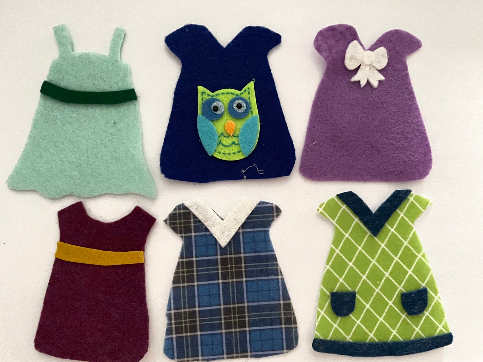 Non Paper Doll, Felt Doll Pattern, DIY Clothes for Felt Board (PDF ...