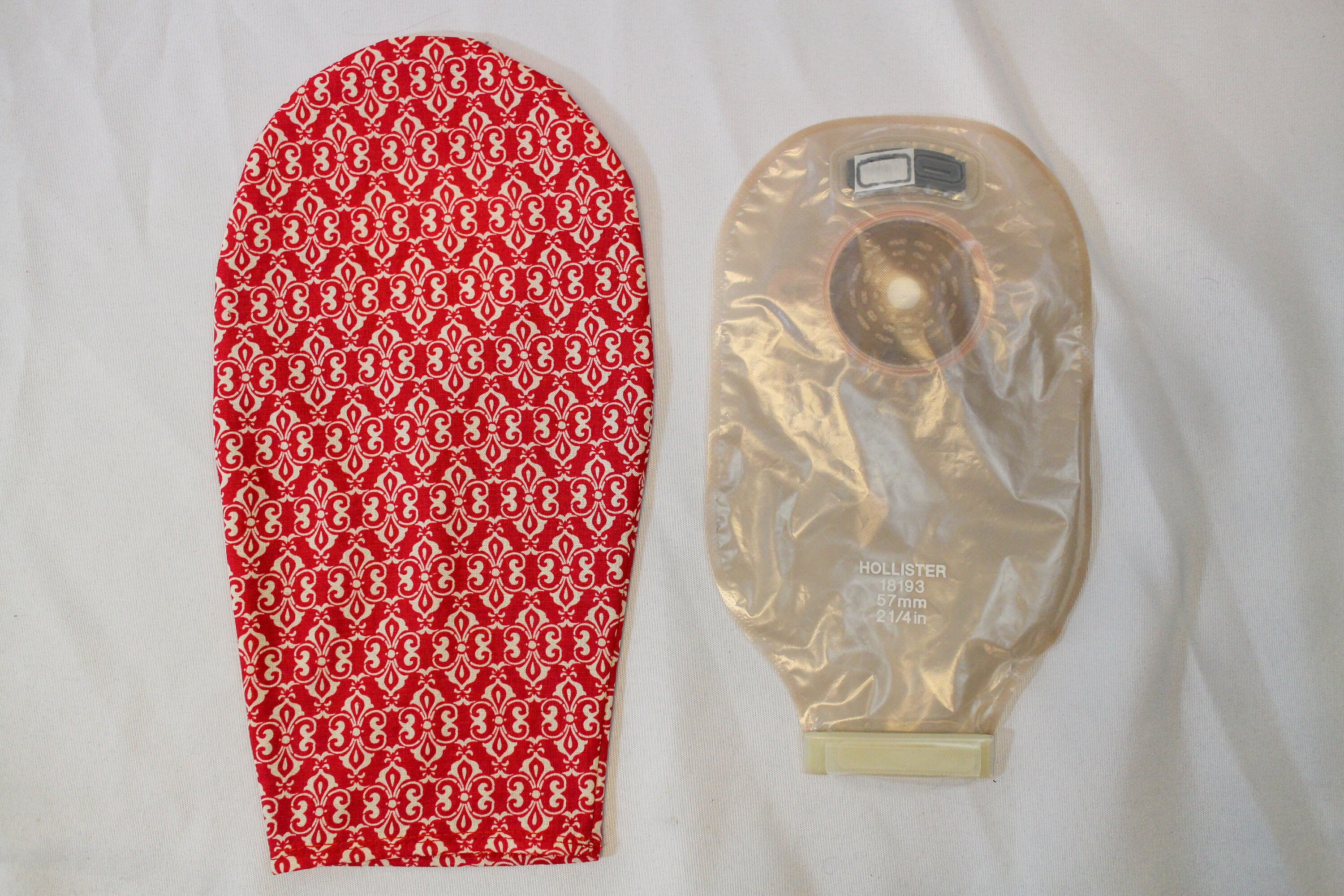 Open Bottom Red & White Ostomy Bag Cover Stoma Colostomy Pouch - Etsy.de