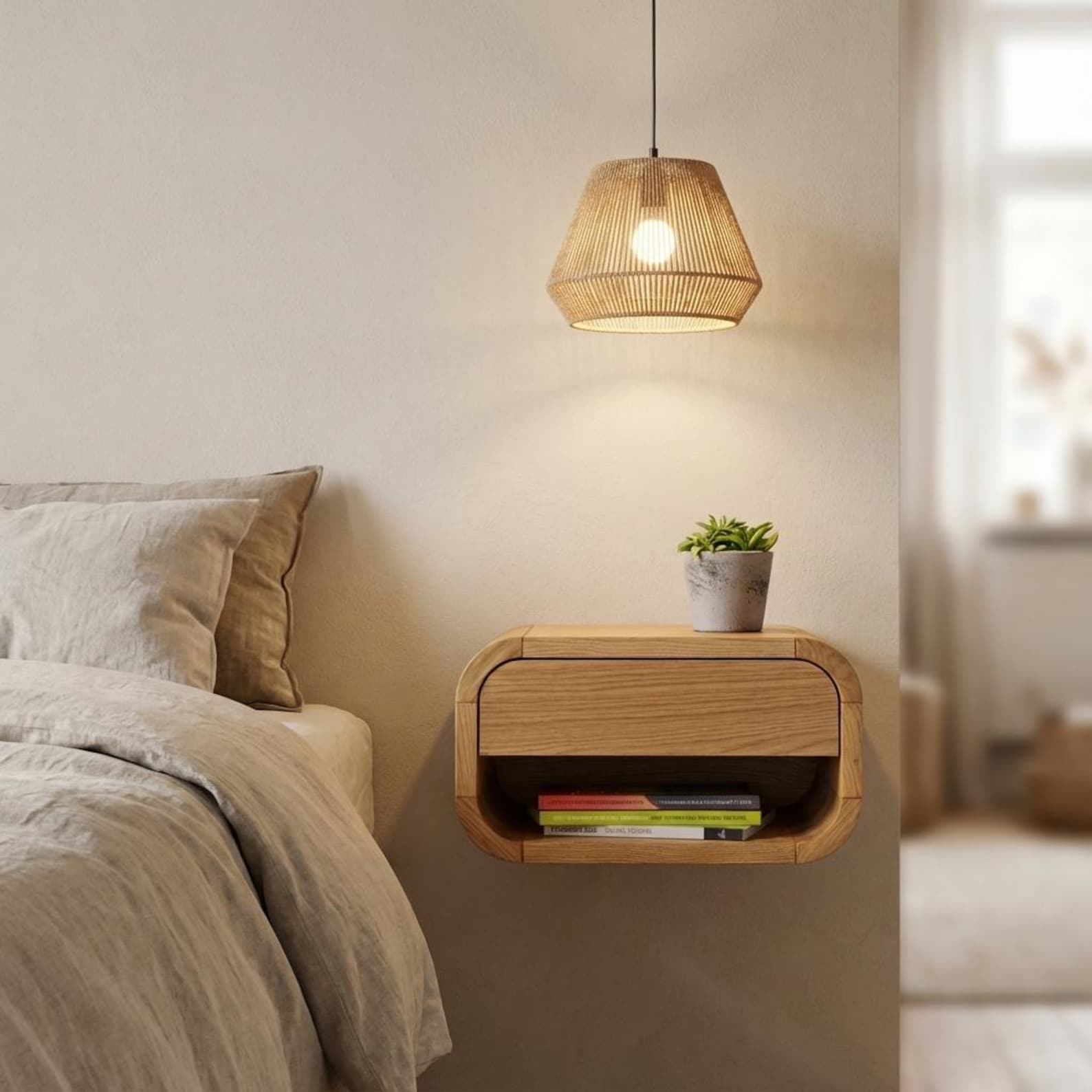 Floating Bedside Table, Night Stand, Bedside Cabinet, Floating ...