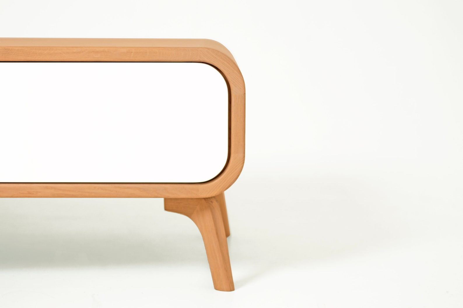 Lowboard, Tv Media Unit TV Console With Drawers, Oak TV Cabinet Wood ...