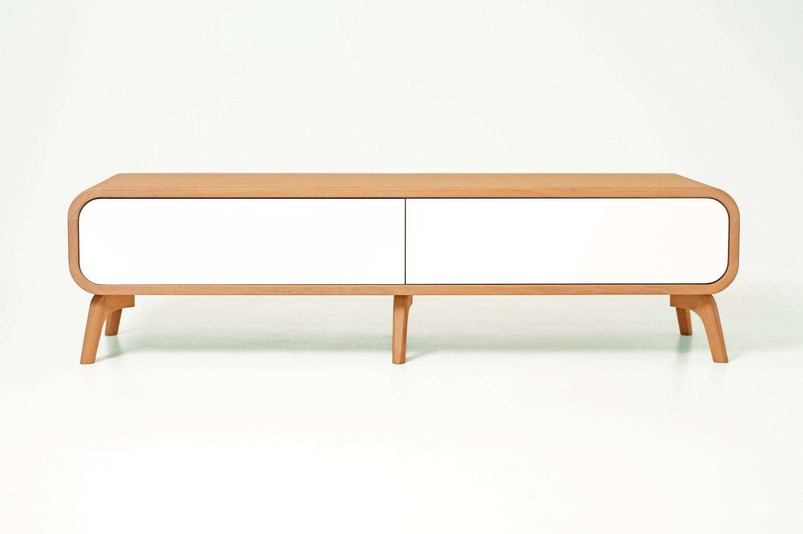 Lowboard Tv Media Unit TV Console With Drawers Oak TV | Etsy