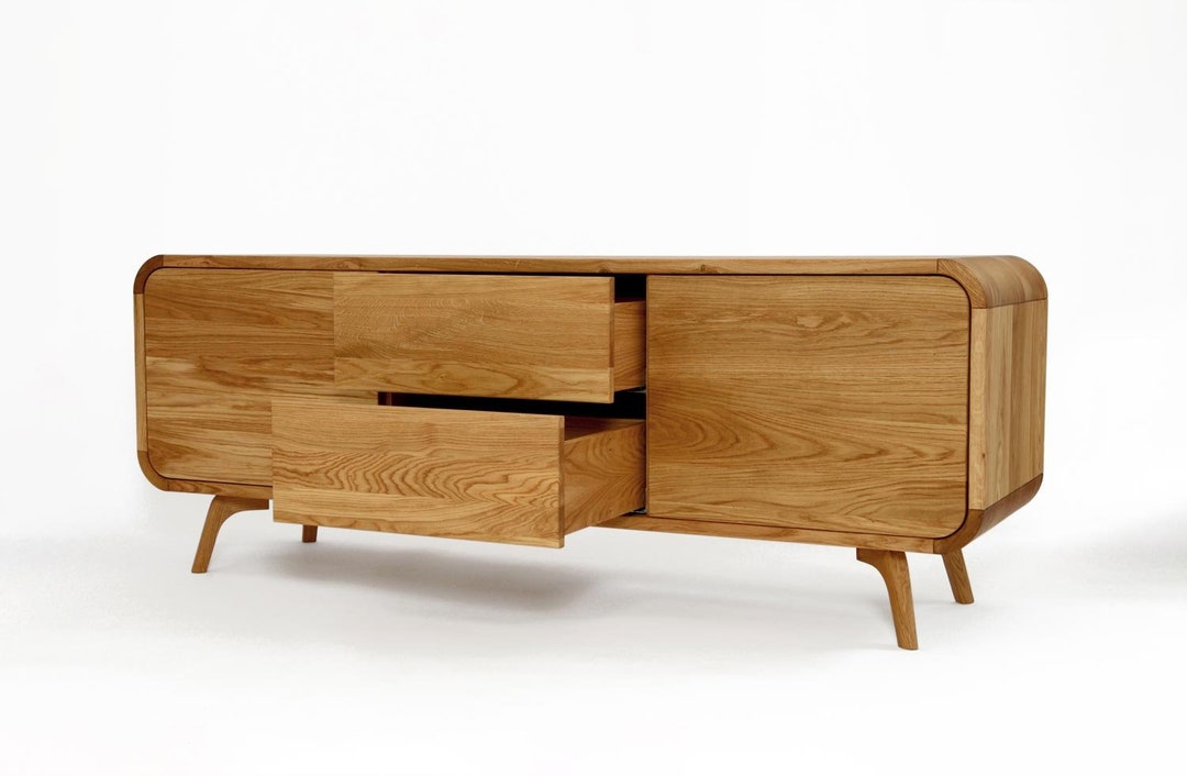 Sideboard, Record Player Stand, Sideboard With Two Drawers and ...