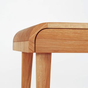 Artisan Solid Oak Wood Desk, Computer Desk, Home Office, Wooden Desk ...