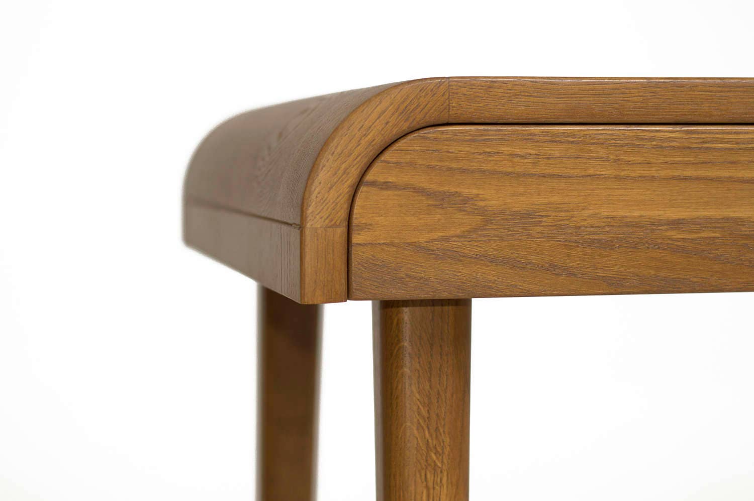 Large Wooden Computer Desk With Two Drawers, Mid Century Desk, Solid ...