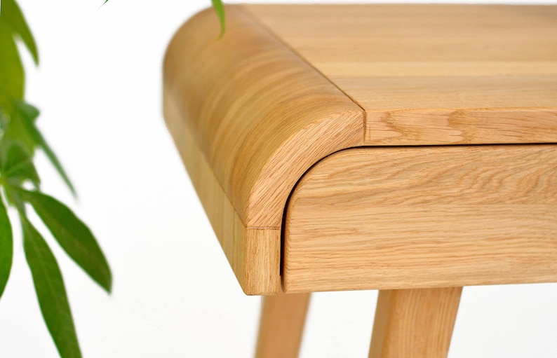 Wood Computer Desk, Office Desk With Soft Closing Drawers, Writing ...