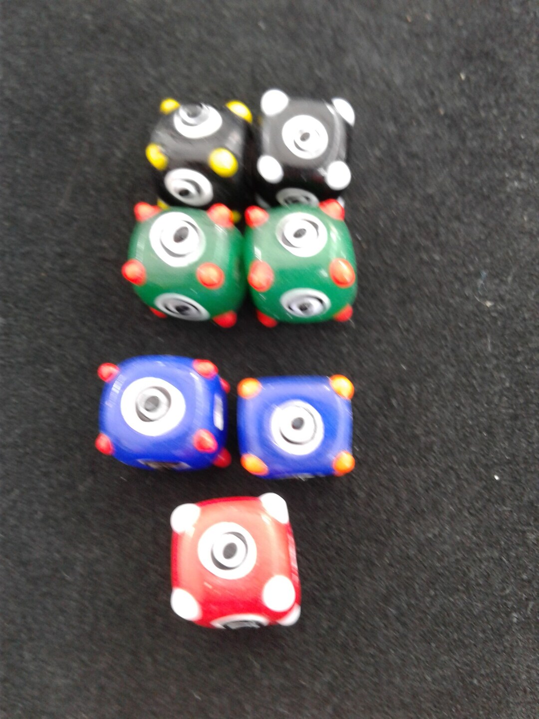 Spikey Cube Glass Beads, Assorted 7 Pcs, 9mm, 2mm Hole - Etsy