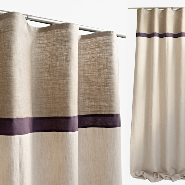 Color Block Curtain - Etsy