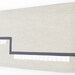 Modern Rod Pocket Linen Valance With Charcoal Stripe White Frill ...