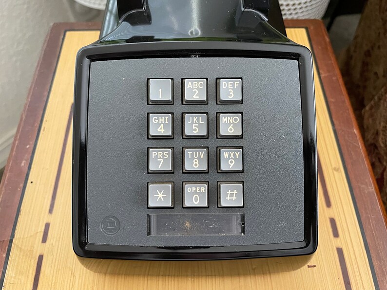Old School Western Electric Push Button Corded Landline Telephone ...