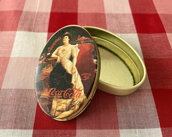 Coca-cola Lillian Nordica Sewing Kit Pill Trinket Box Promotional ...