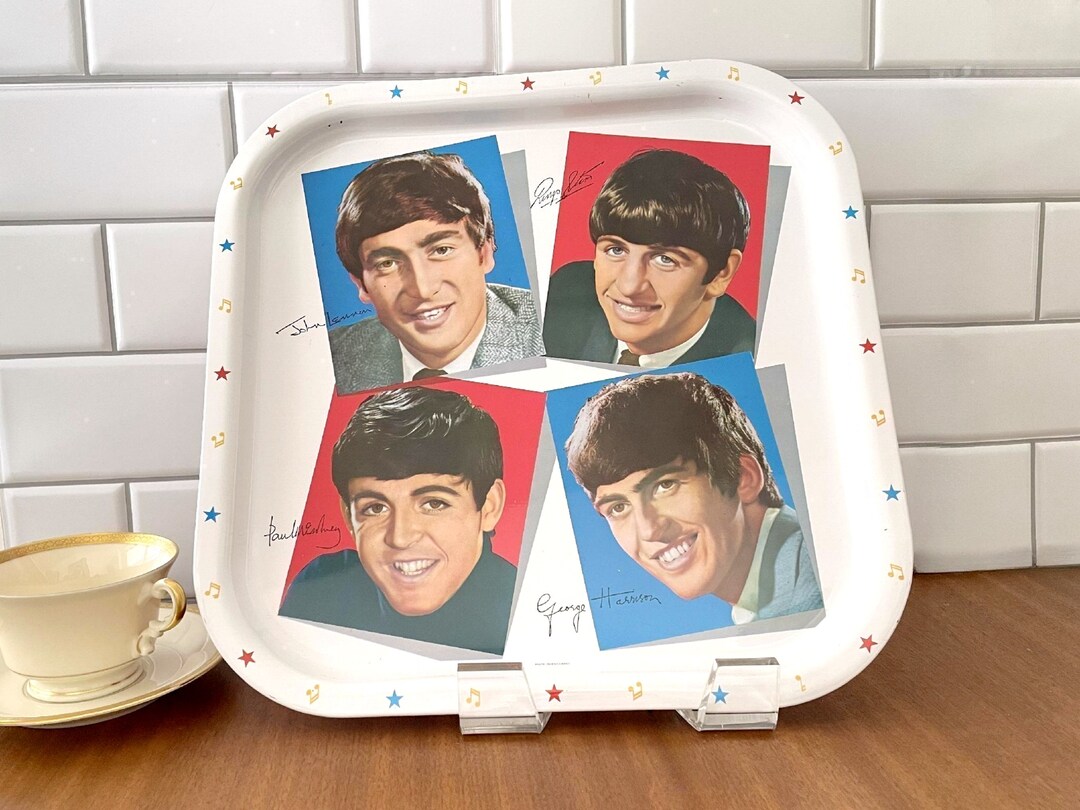 Beatles Metal Tea Serving Tray Made in England Reproduction - Etsy