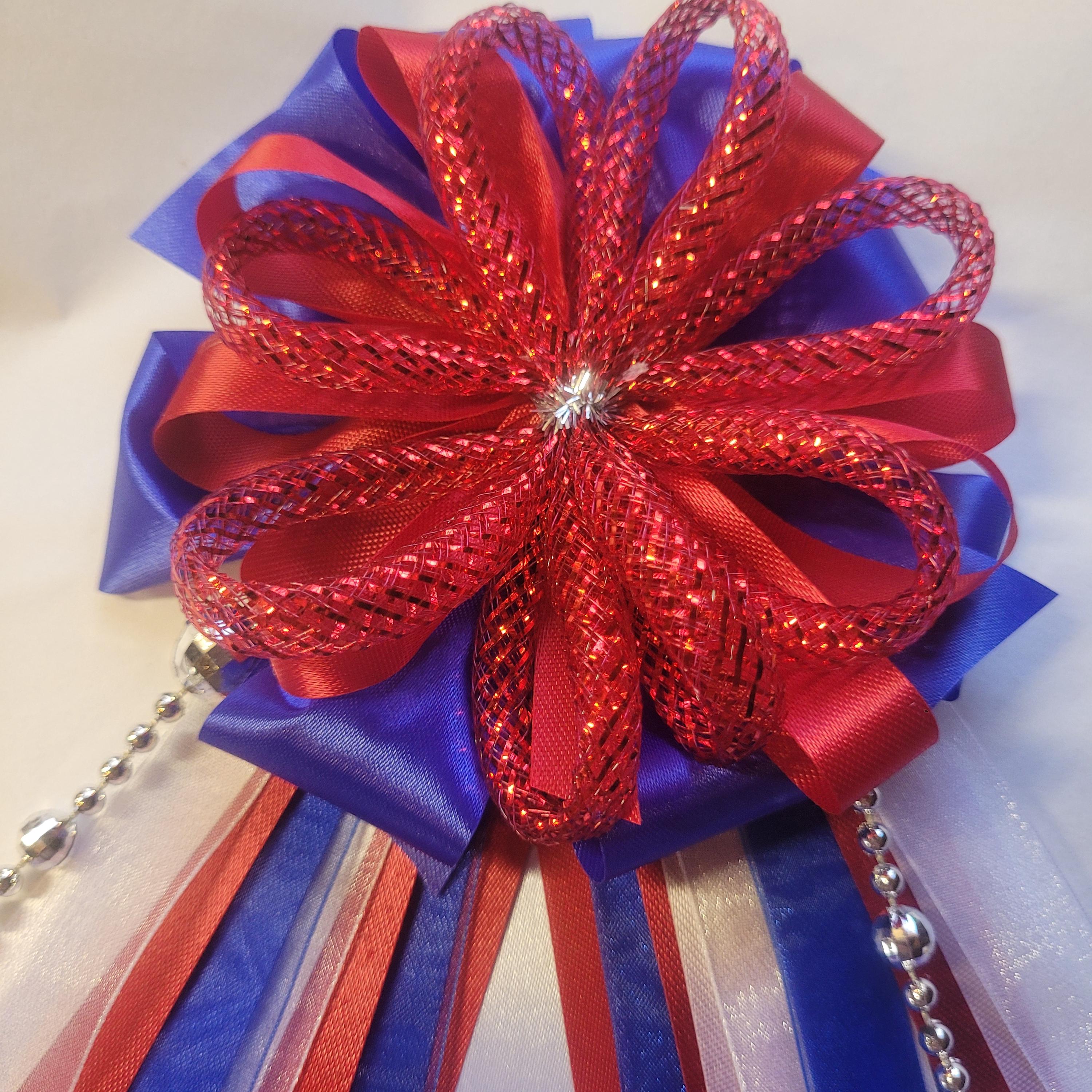 Small Blank 14 Inch Texas Mum Pin-on Corsage, Homecoming Mum, Event Mum ...