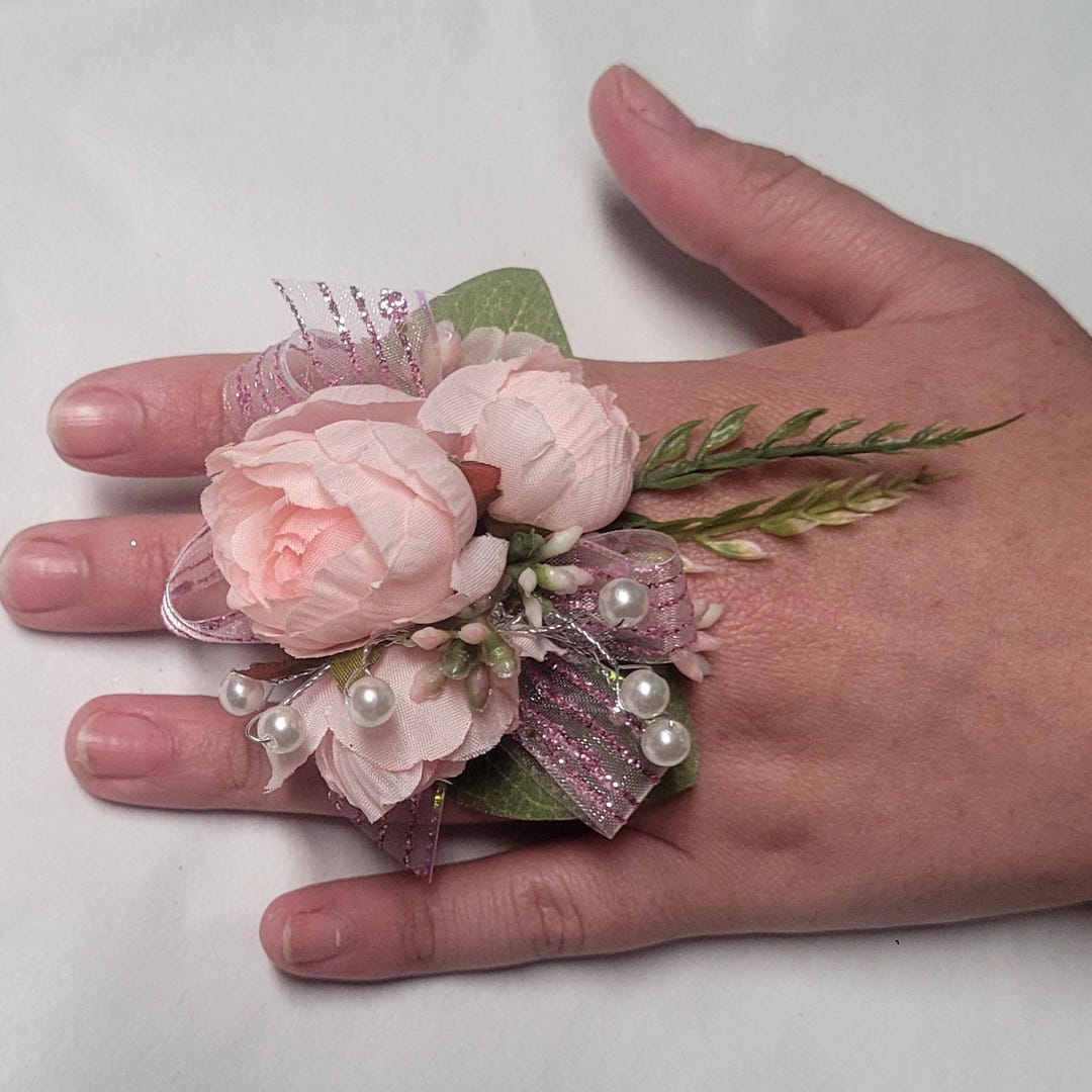 Silk Rose Ring Corsage for Prom, Dance, Mother's Day, Various Colors ...