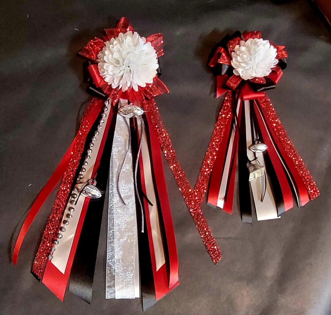 Small 14 Inch Texas Mum Pin-on Corsage, Homecoming Mum, Event Mum - Etsy