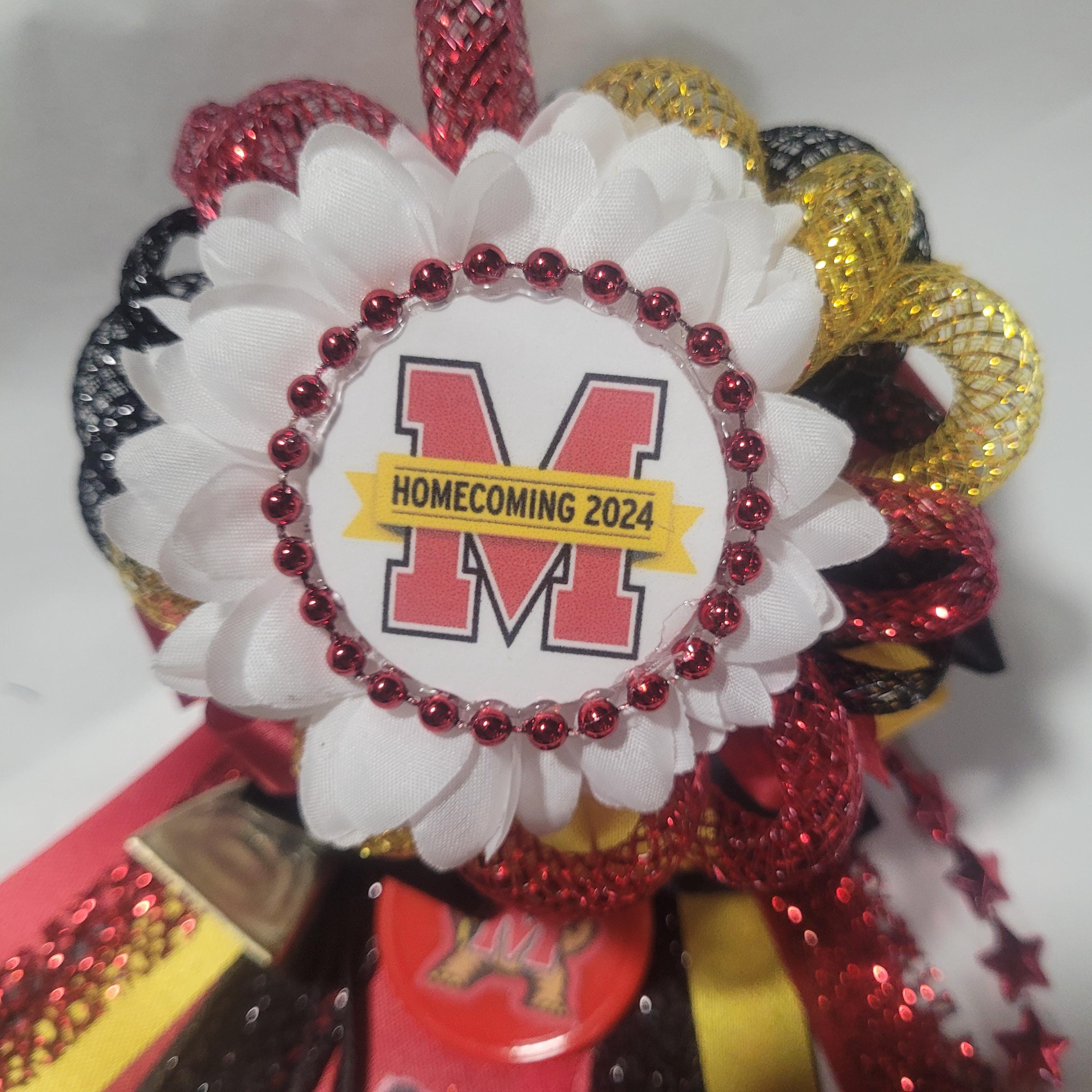 Wrist Mum Corsage for Homecoming, Personalized Little Texas Wrist Mum ...