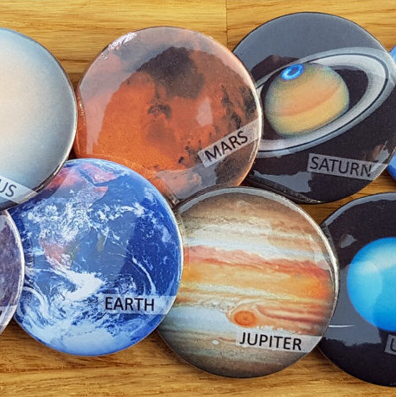 Solar System Pin Badges - Etsy