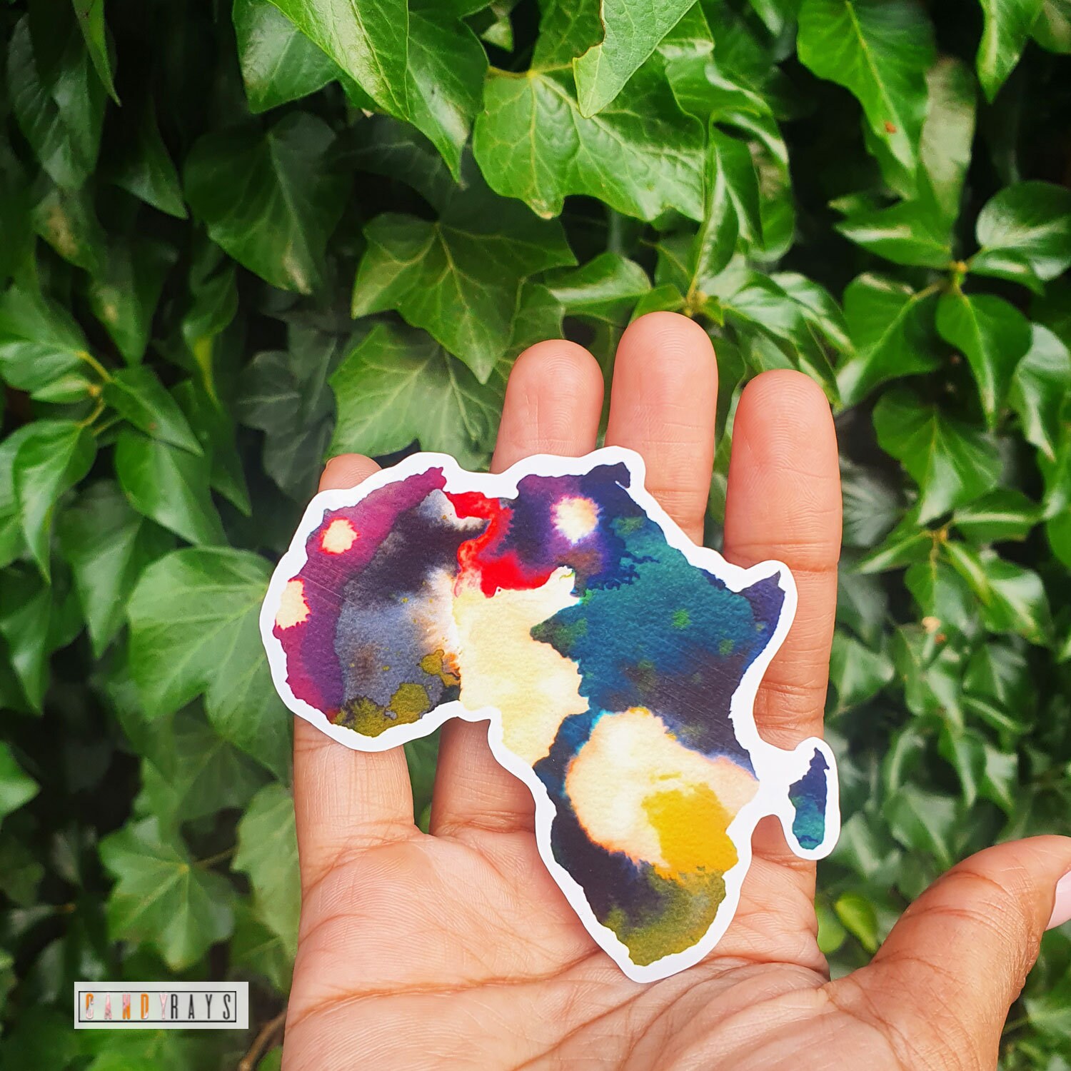 Map of Africa Art Waterproof Sticker Decal - Etsy