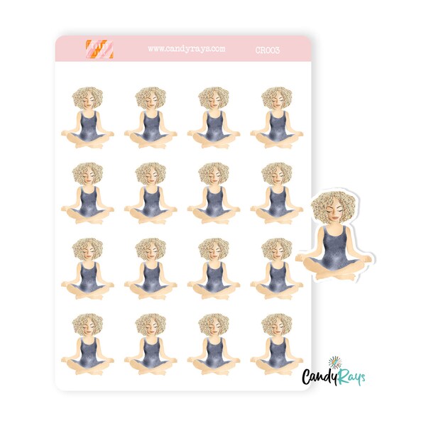 Yoga Stickers - Etsy
