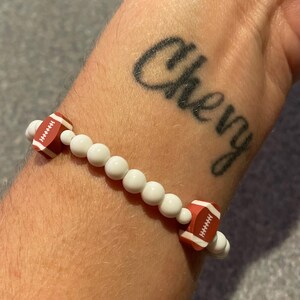 Kansas City Chief Bracelet-mahomes-kelce-super Bowl-white With Football ...