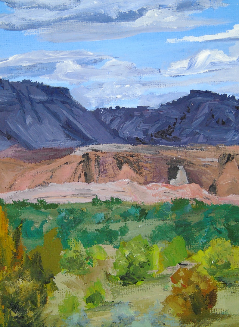 Original 9x12 Inch Landscape Painting, Acrylic Utah Landscape Painting ...