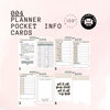 004: Printable Planner Info Cards Printable Planner Accessories ...