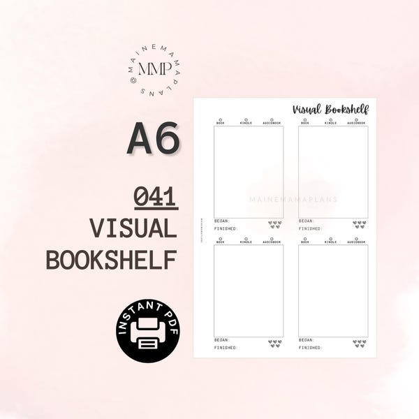 Bookshelf Inserts - Etsy