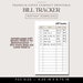 V1: Bill Tracker Insert FCC Printable Monthly Finance Tracker in ...