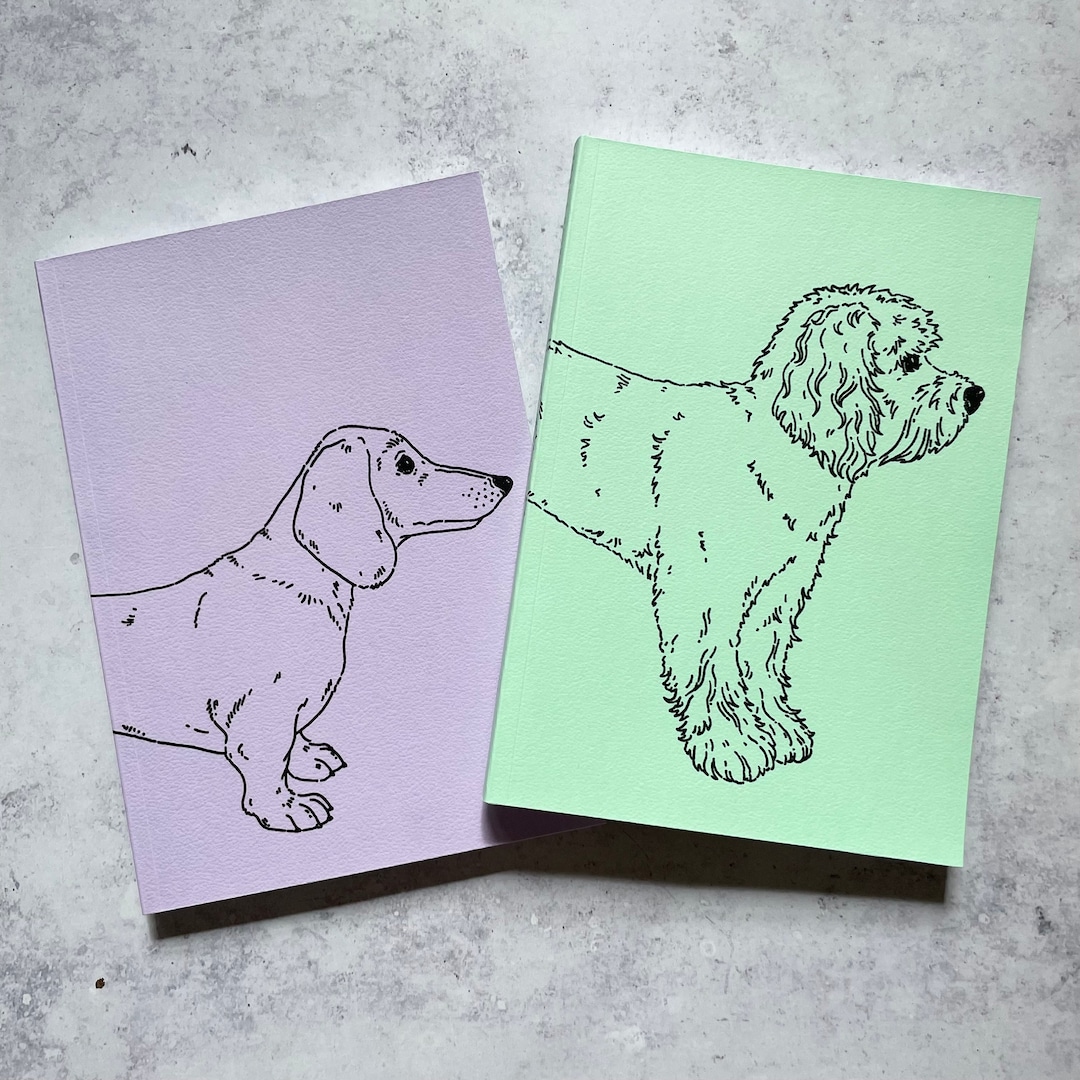 Personalised Dog Notebook - Custom Dog Notebook - Gifts for Dog Lovers ...