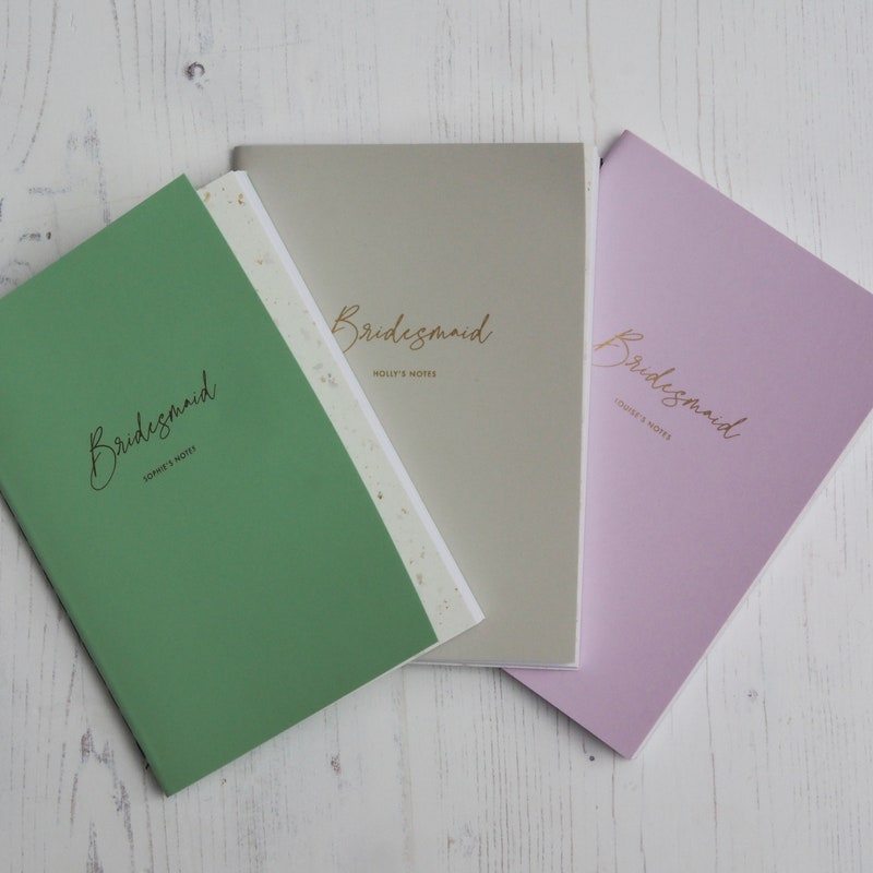 Bridesmaid Notebook - Etsy