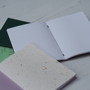 Personalised Vow Notebook, Pocket Notebook, Wedding Notebook, Sewn ...