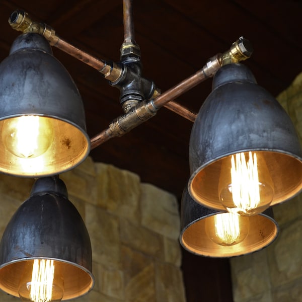 Rustic Light Fixture - Etsy